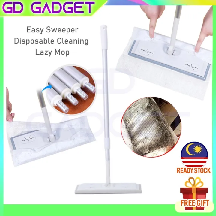 GD Ready Stock Easy Sweep Dust Collector Floor Mop Disposable Vacuum ...