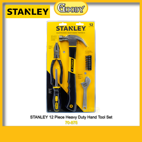 STANLEY 70-875 12 Pcs Heavy Duty Hand Tool Set | Lazada