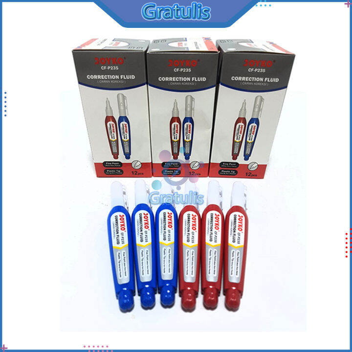 TIPE X JOYKO [CF-P235/1 PACK] / CORRECTION FLUID CAIRAN KOREKSI 1 PAK / TIP EX PENGHAPUS CAIR ...