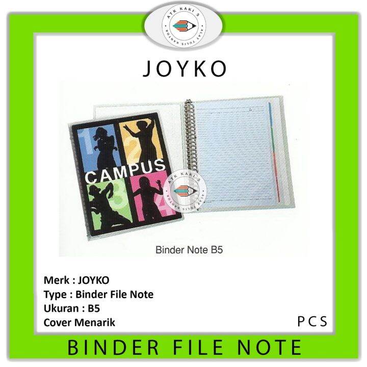 JOYKO - Binder file Note B5 Transparan Cover + Divider - Pcs | Lazada ...