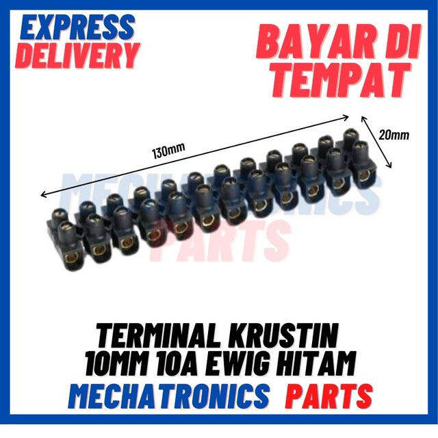 [DEV-9426] TERMINAL KRUSTIN 10MM 10A EWIG HITAM | Lazada Indonesia