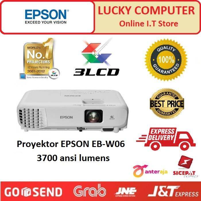 PROYEKTOR EPSON EB-W06 / EBW06 3700 ANSI LUMENS - GARANSI RESMI ...