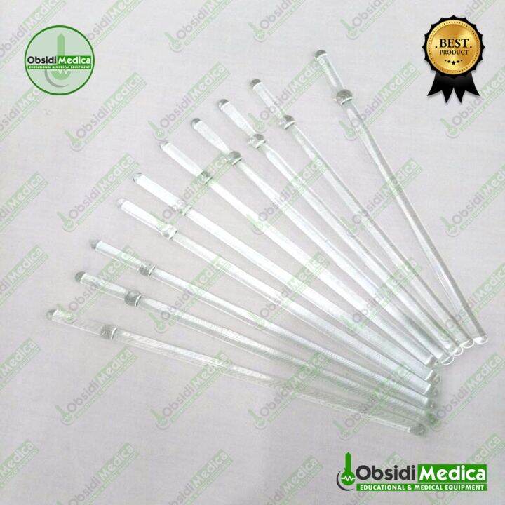 Batang Pengaduk Kaca 20 cm Bulat tengah | Lazada Indonesia
