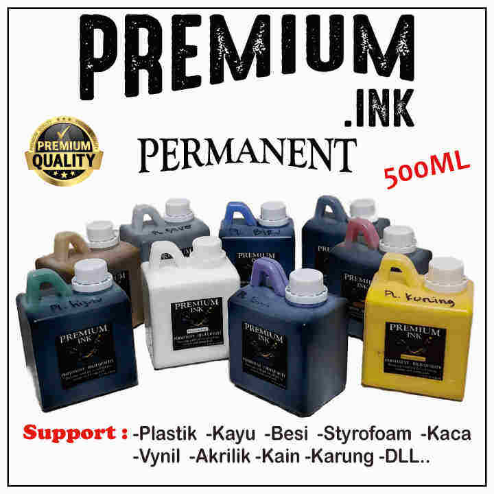Tinta Stempel Plastik 5OO ML - Tinta Stempel Permanen Bisa Semua Media ...