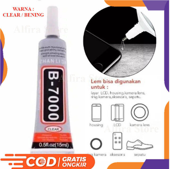 LEM LCD LEM LAYAR HP TOUCHSCREEN ZHANLIDA B-7000 15mL CLEAR BENING LEM TOUCH SCREEN | Lazada ...