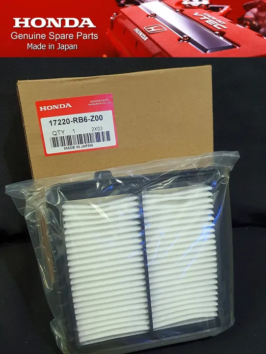 Air Filter Genuine Honda City / Honda Jazz 2009-2013 17220-RB6-Z00 100% ...
