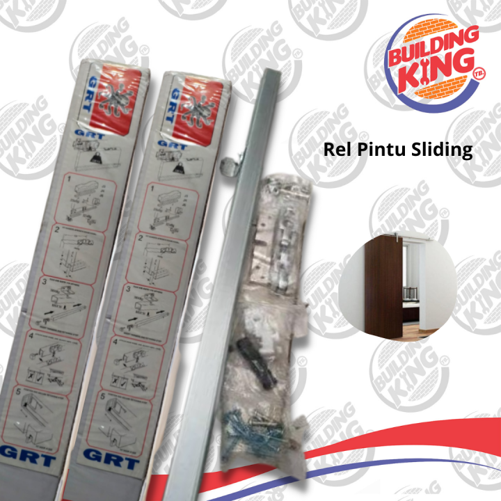 Rel Pintu Sliding Rel Sliding Door Pintu Geser A3 J3 180cm 180 cm Besi ...