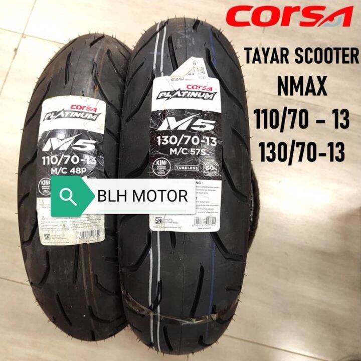 2022} CORSA PLATINIUM M5 FOR NMAX 155 V1 / NMAX V2 TUBELESS 110/70-13 ...
