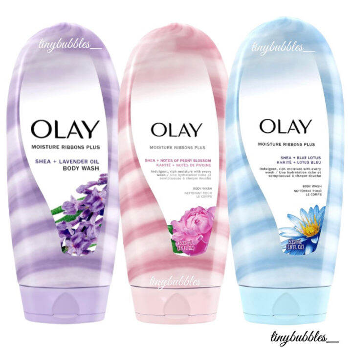 Olay Moisture Ribbons Body Wash Shea + Notes of Peony | Noted de Lotus ...
