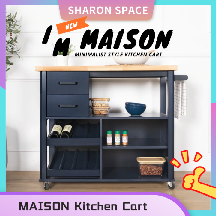 [SALES] MAISON Kitchen Cart / Kitchen Trolley / Kitchen Island / Troli ...