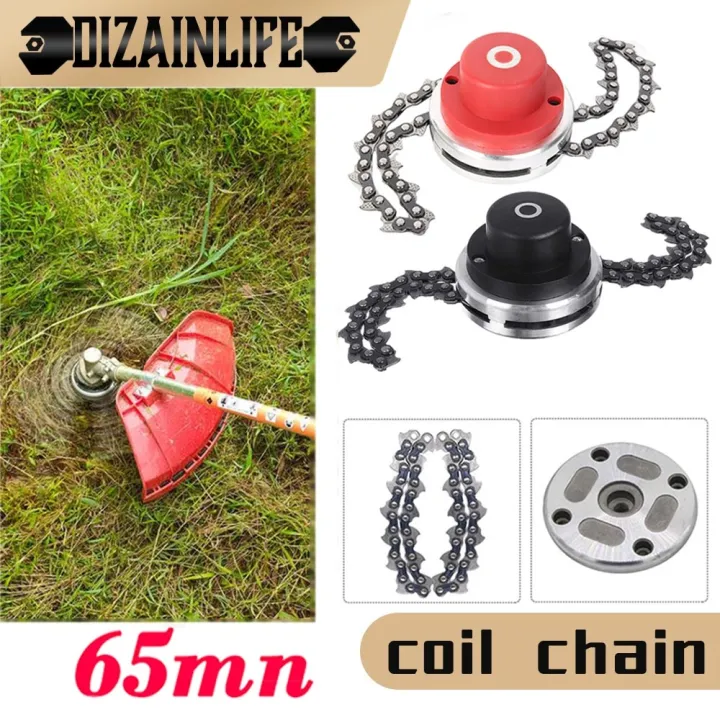 Universal 65Mn Lawn Mower Chain Grass Petrol Trimmer Head Coil Chain ...