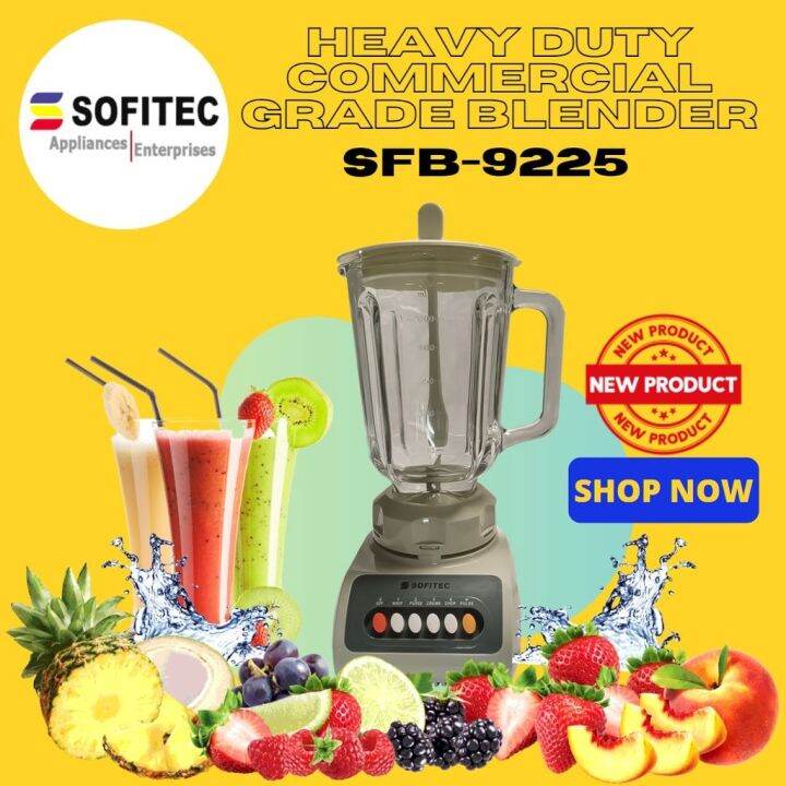 Ready stock 1.5L Blender Glass Pitcher with Cover and Juicer SFB-9225 ...