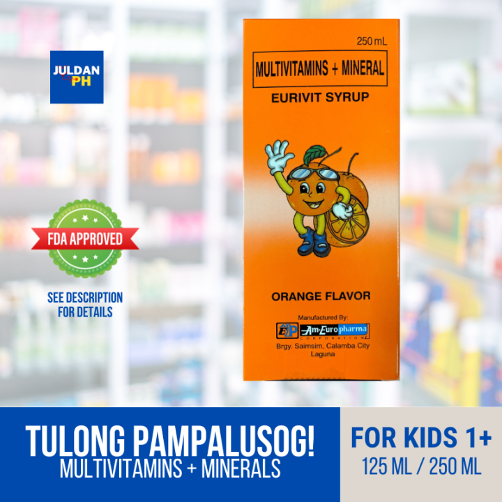 Eurivit - Multivitamins + Minerals Syrup for Kids | Lazada PH