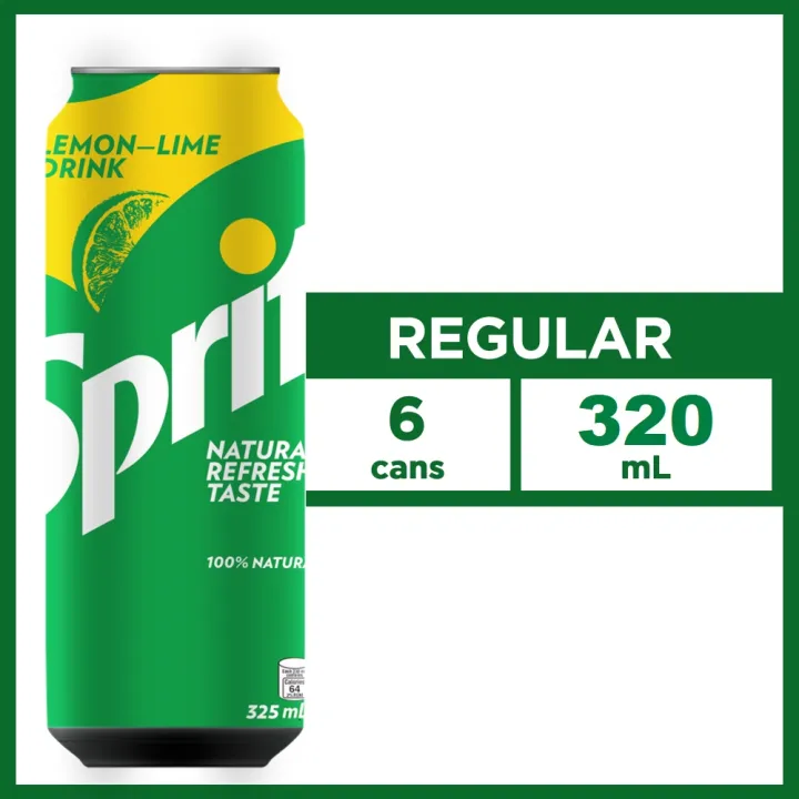 Sprite 320mL x 6 cans | Lazada PH