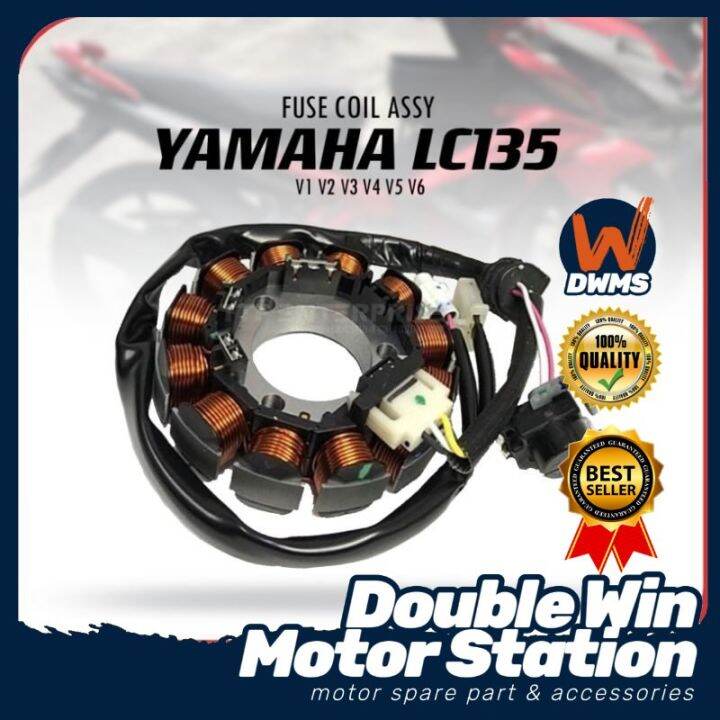 YAMAHA LC135 FUSE COIL ASSY MAGNET COIL FIELD COIL ASSY | Lazada