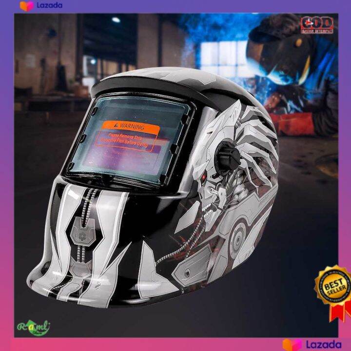 Helm Las Otomatis Auto Darkening Welding Helmet Terminator / Alat ...