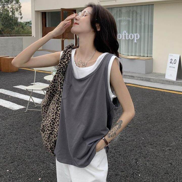【ready Stock】 [oversize Camisole] 50 150kg Women Summer Plus Size