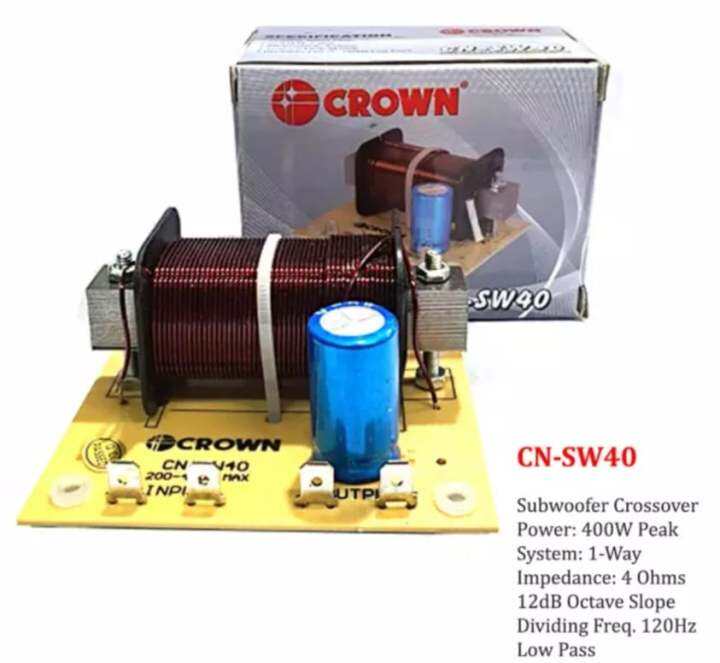 CROWN CN-SW40 SUBWOOFER DIVIDING NETWORK 1-WAY 400W | Lazada PH