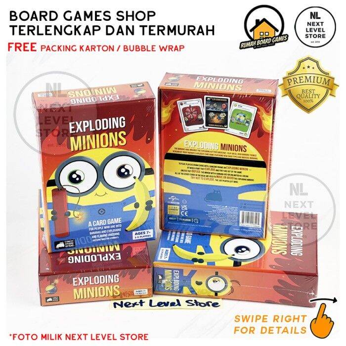 Exploding Minions by Exploding Kittens Board Games Card Game | Lazada ...
