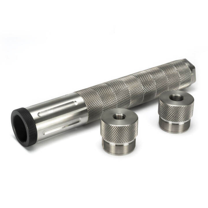 10''L 1.5''OD Full Stainless Steel Modular Solvent Trap 1/2x28 and 5 ...