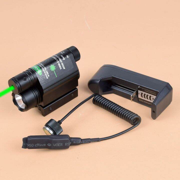 Tactical Rifle Shot Flashlight Combo Laser Pointer With Remote Switch ...