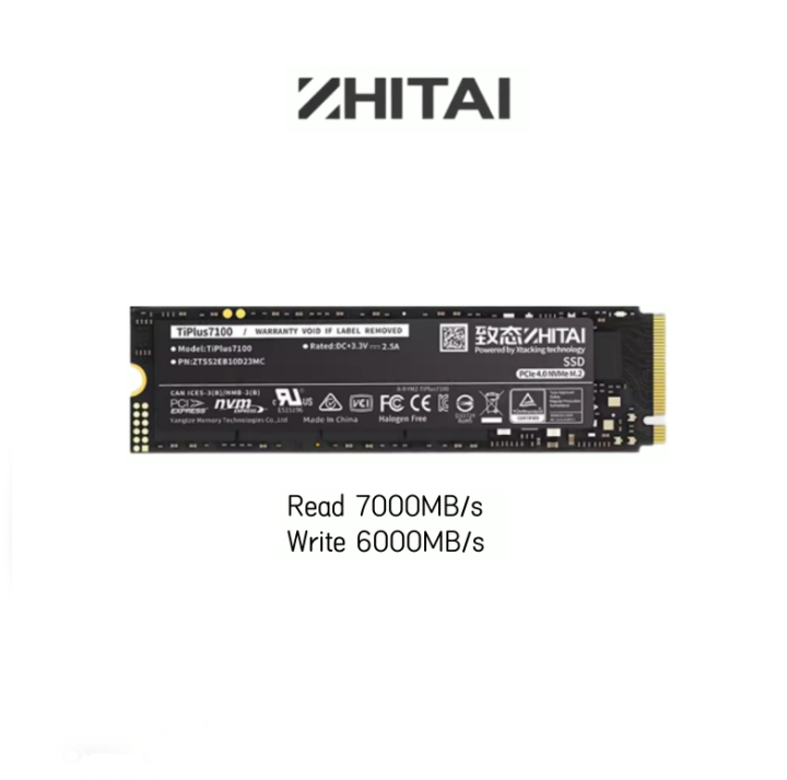 Zhitai TiPlus7100 1TB/2TB PCIe 4.0 NVMe M.2 SSD | Lazada PH