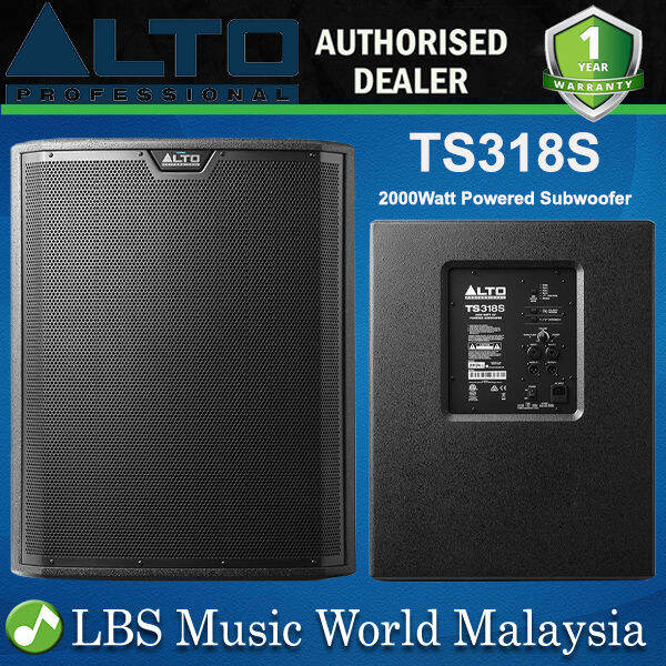 Alto Professional TS318S 2000 Watt 18 Inch Powered Subwoofer with Class ...