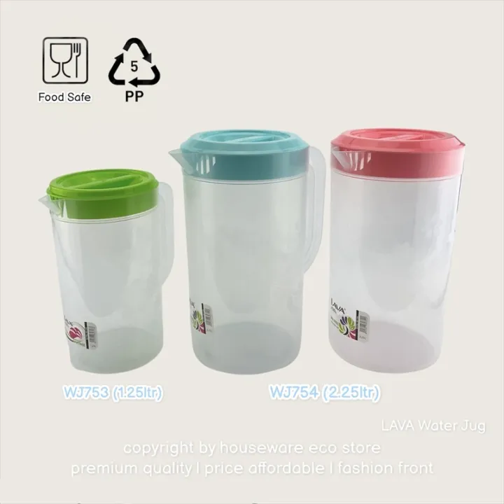 LAVA Plastic Water Jug Water Container BPA FREE / Jag Air Bekas Air ...