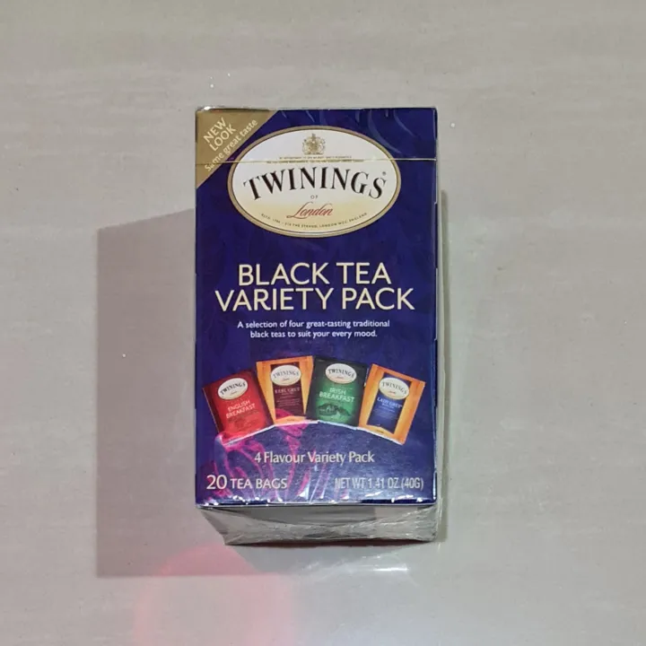 Teh Twinings Black Tea 4 Flavour Variety Pack 20 x 2 Gram | Lazada ...