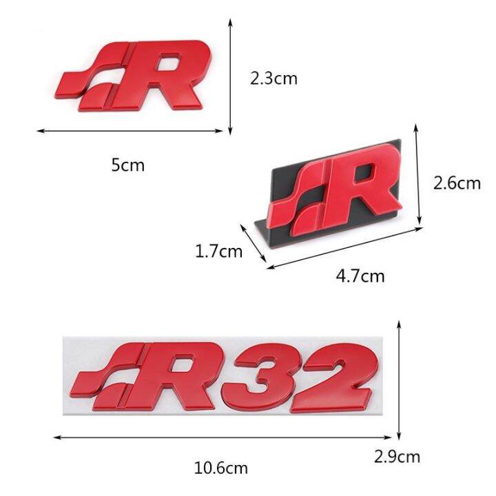 R32 Car Logo Suitable for Volkswagen Bora Golf SR32 Car Logo Tail ...