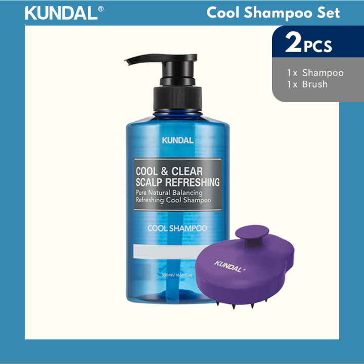 Kundal Cool And Clear Scalp Refreshing Shampoo Aqua Mint 500ml Scalp