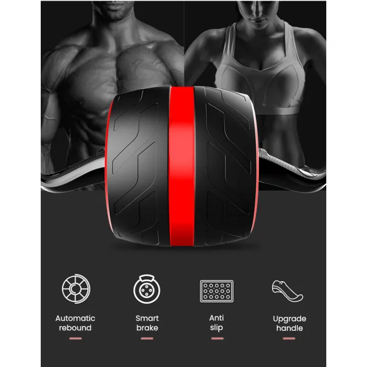 Abdominal Muscle Trainer Ab Roller Abdominal Wheel Home Training Gym ...