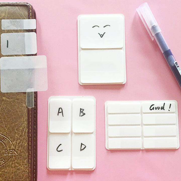 🔥chageey👍 Office White Sticky Note BOPP Material High Viscosity Double ...