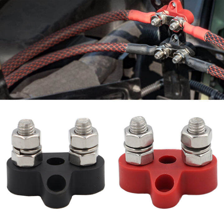 Motorpark M6 M8 DC 48V Terminal Block Stud Busbar Stud บวกลบ Junction ...