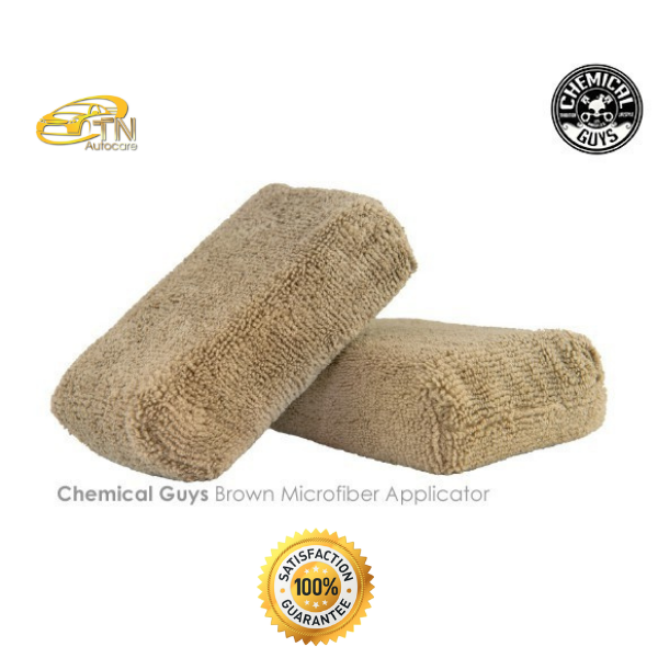 Chemical Guys (Brown) Microfiber Applicator (แพค 2 ชิ้น) | Lazada.co.th