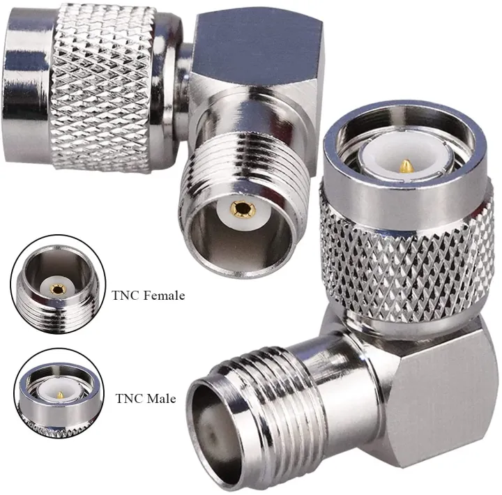 Brass TNC Male Female Right Angle Connector 90 Degree Coax Adapter TNC ...