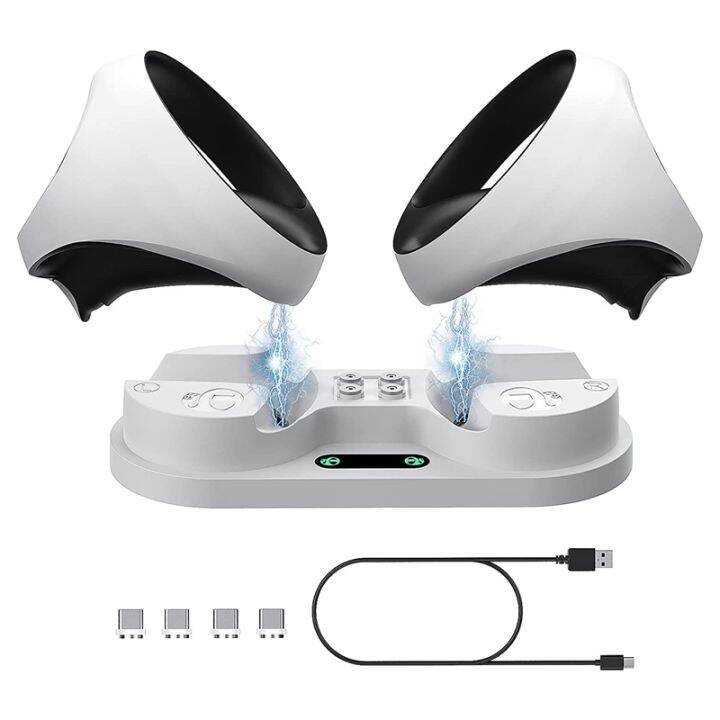 Charging Station for PS VR2 Controller, VR Controller Charging Dock ...