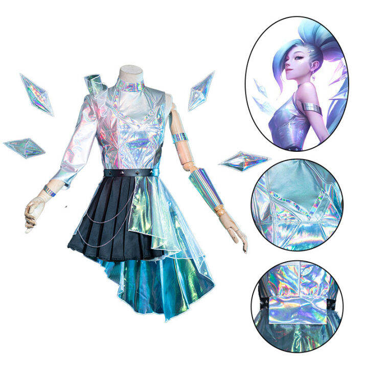 LOL League of Legends Salle Funi cos Service kda seraphine Skin cosplay ...