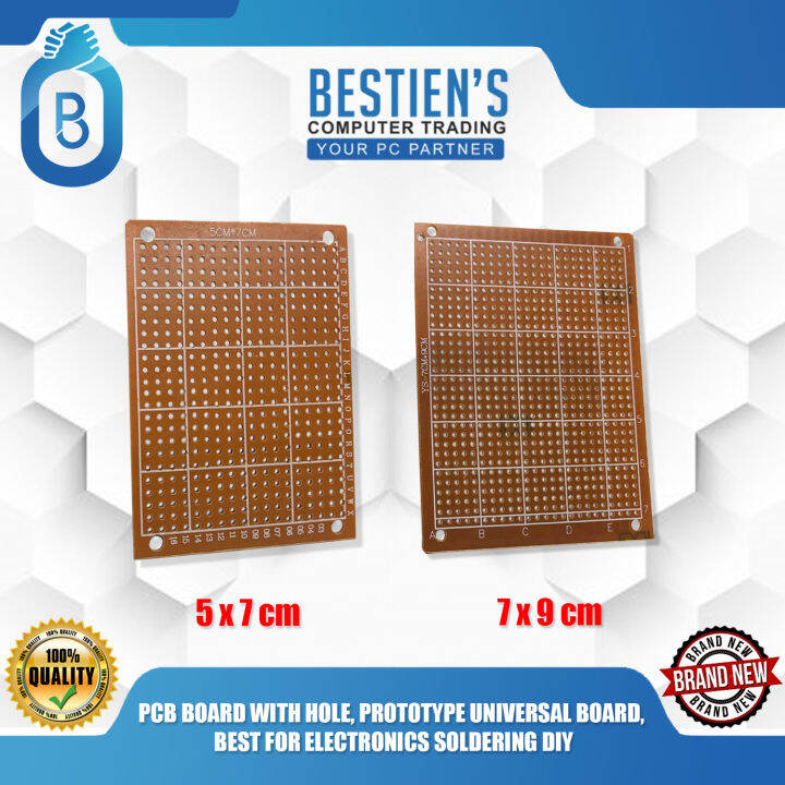 PCB BOARD WITH HOLE, PROTOTYPE UNIVERSAL BOARD, BEST FOR ELECTRONICS ...