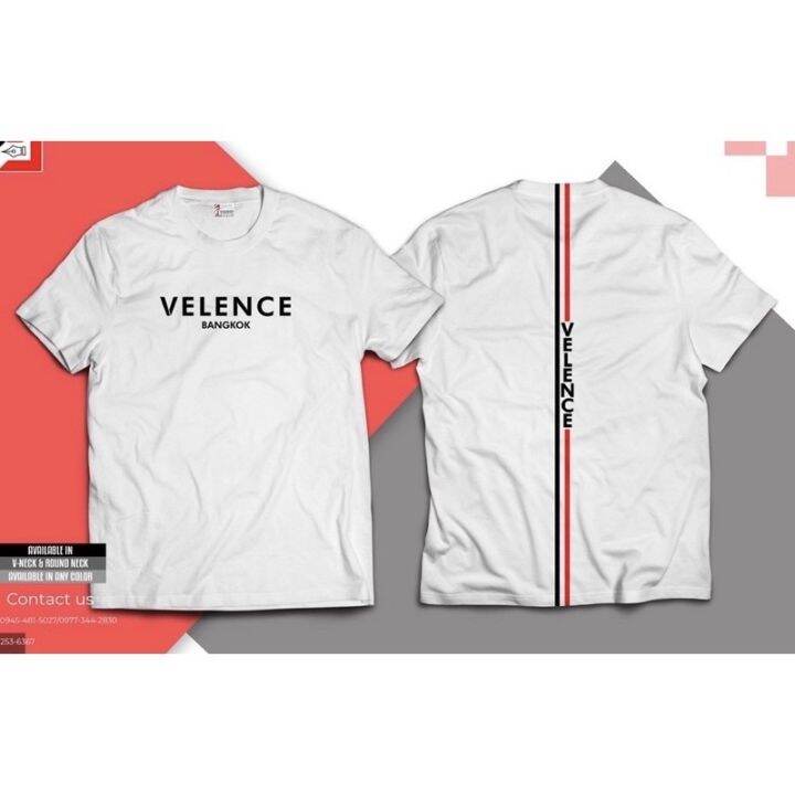 Velence frontback cotton shirt / t-shirts unisex | Lazada.co.th