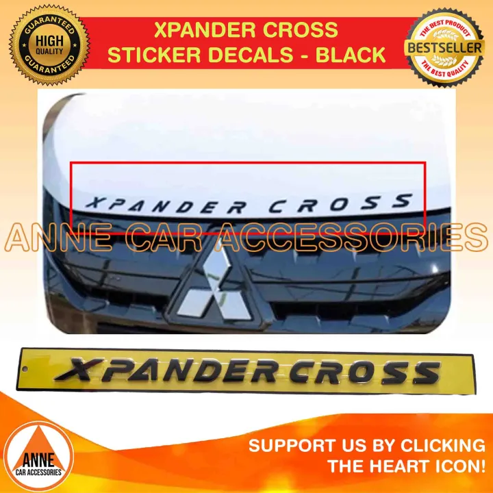 XPANDER / XPANDER CROSS Car Hood Emblem Sticker for Mitsubishi Xpander ...