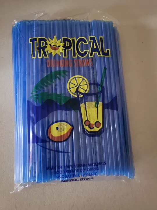 1 Pack Tropical Drinking Straw (Assorted Colors) | Lazada PH