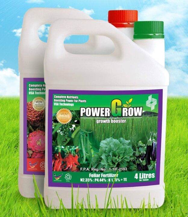 PCS 1 Gallon Power Grow Complete Nutrients Boosting Power for Plants ...