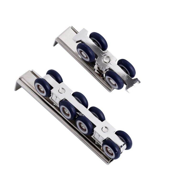 BESET Metal Sliding Door Wheel Buffer Wardrobe Rail Track Full Set ...