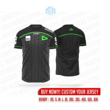 Jersey Gaming Loud 2023 Valorant Esports Black Full printing | Lazada PH