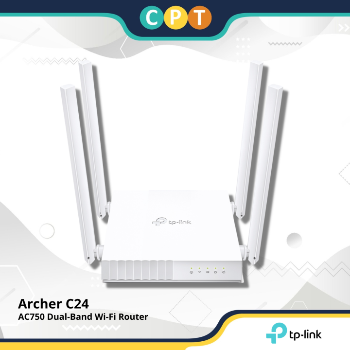 Tp-Link Archer C24 AC750 Dual-Band Wi-Fi Router | Lazada PH