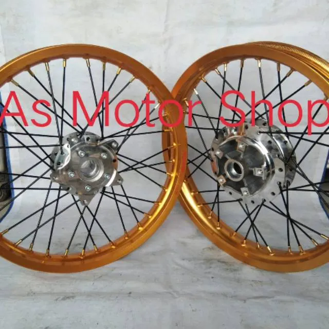 VELG SET MEREK TDR 140 - 140 RING 17 TROMOL SET YAMAHA MX KING FREE ...