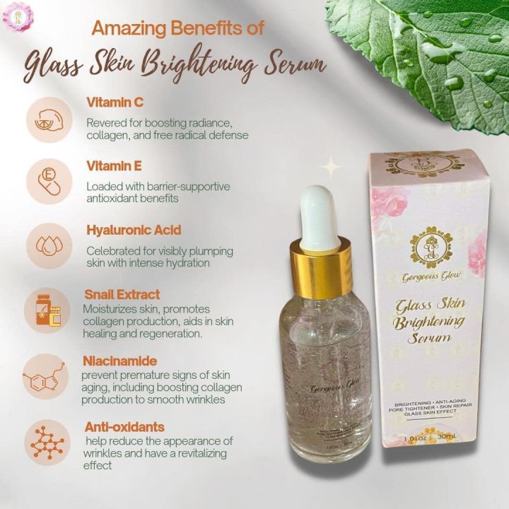 Gorgeous Glow Glass Skin Brightening Serum | Lazada PH