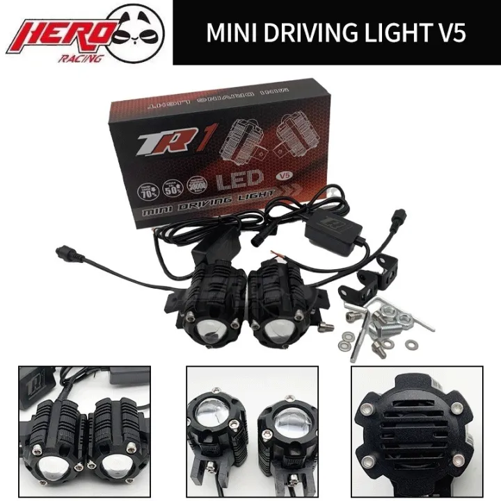 Mini Driving Light Spotlight White+YELLOW V1 V5 1PAIR Universal | Lazada PH