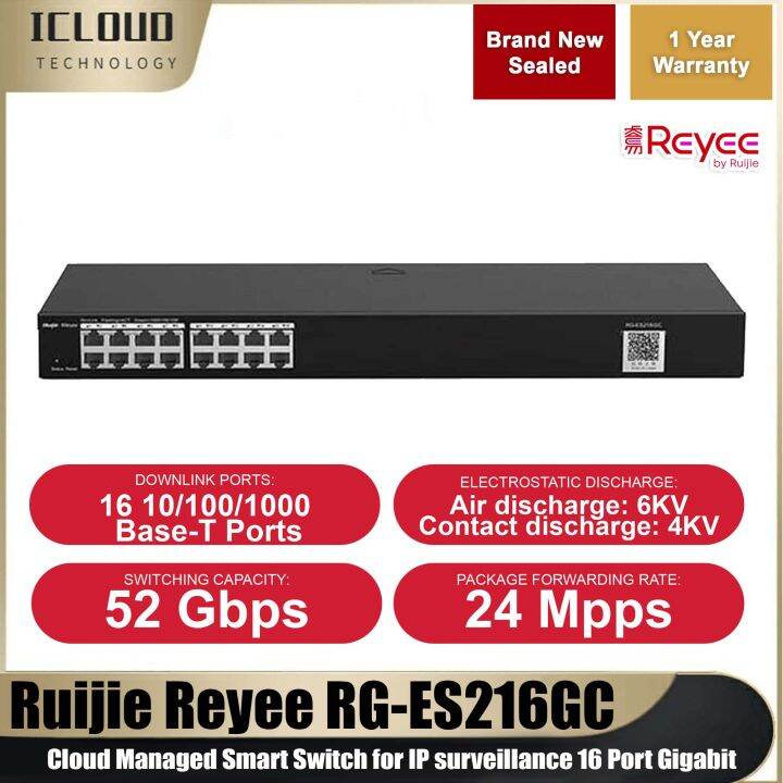 RUIJIE | Reyee RG-ES216GC | 16-Port Gigabit Cloud Mananged Non-PoE ...